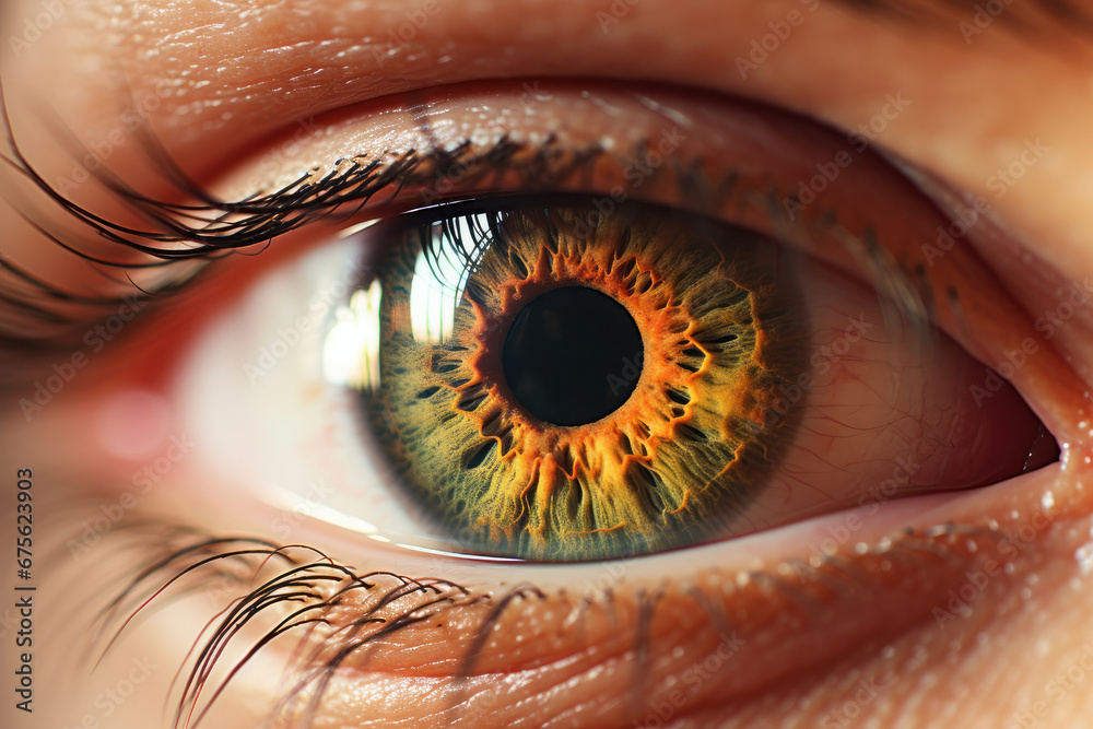 A woman's captivating blue eyes, a testament to the beauty of the human ...