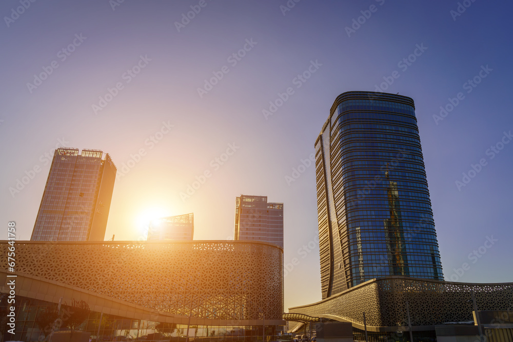 Uzbekistan, Tashkent - September 27, 2023: Building of hotel Hilton and ...
