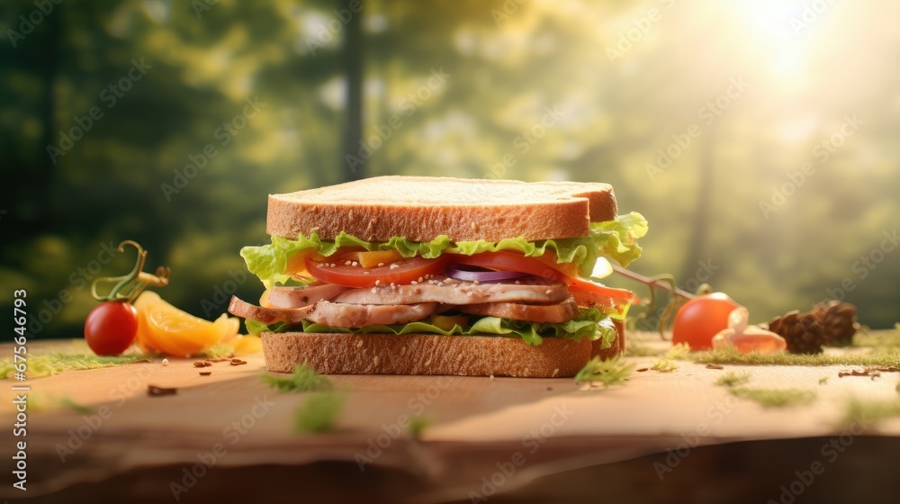 Sandwiches Image on Aesthetic Scene for Menu Advertising, Restaurants ...