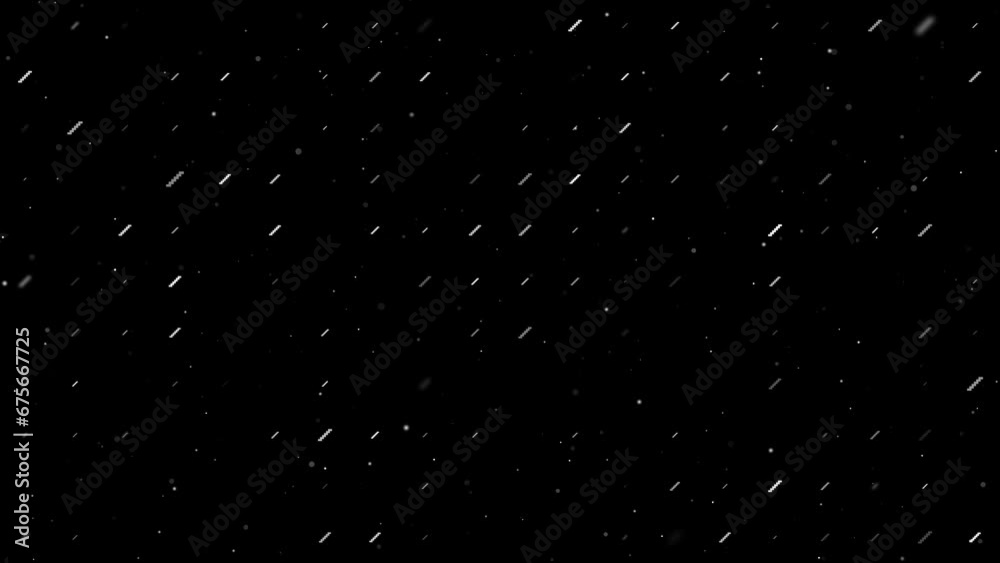Template animation of evenly spaced stairs symbols of different sizes ...