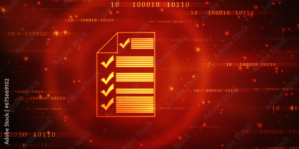 Check Mark on Abstract Blue Backgroud. Quality Control, Guarantee ...