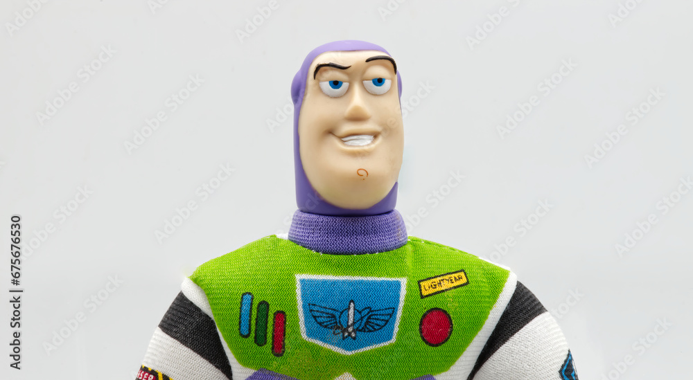 Bologna - Italy - October 9, 2023: Buzz Lightyear hand puppet from Toy ...
