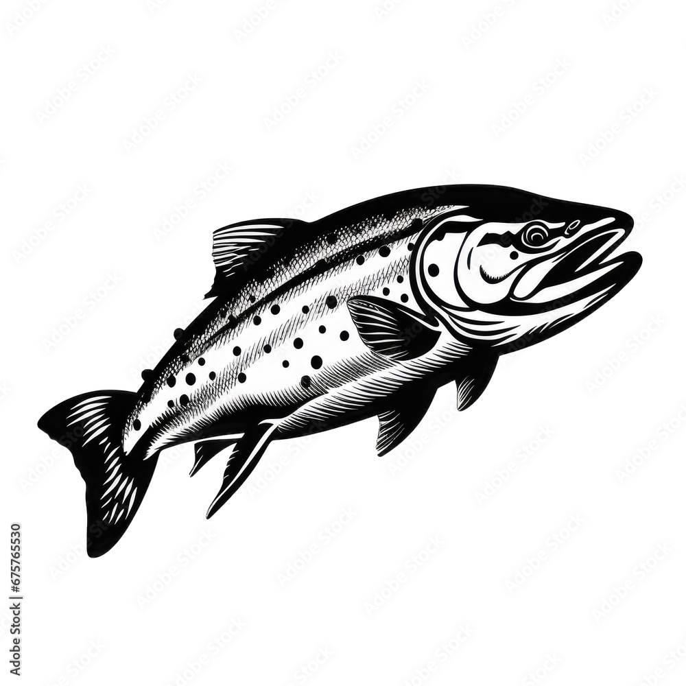 salmon river fish . Clipart PNG image . Transparent background ...