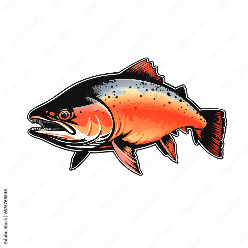 salmon river fish . Clipart PNG image . Transparent background ...