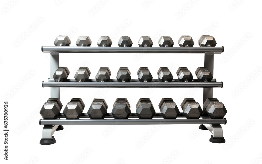 Dumbbell Rack On Transparent Background Stock Photo | Adobe Stock