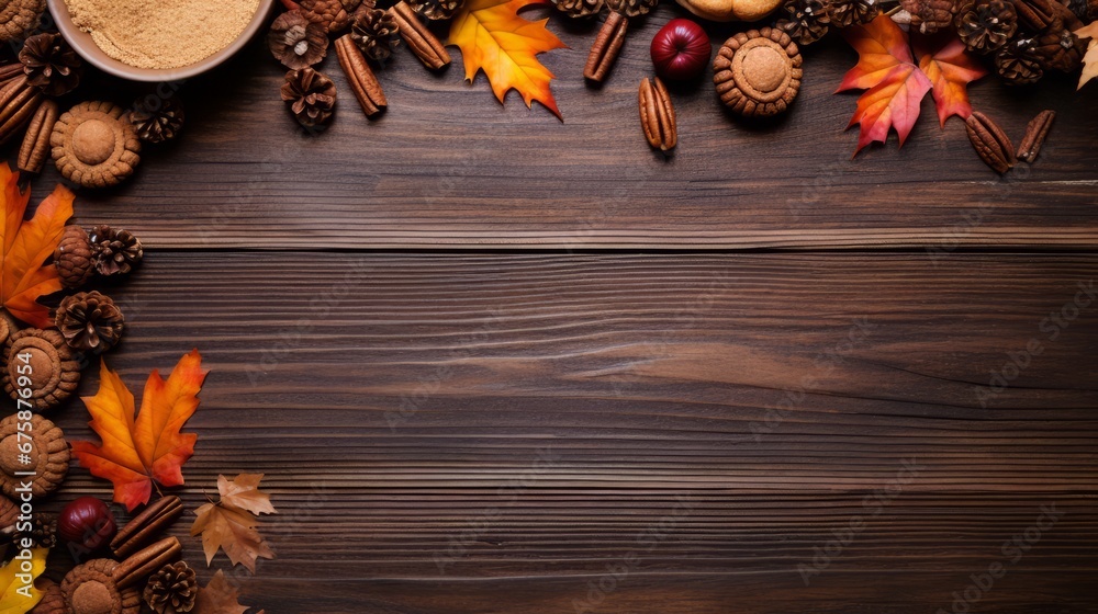 Generative AI image of Assorted homemade autumn pies. Apple, pumpkin ...