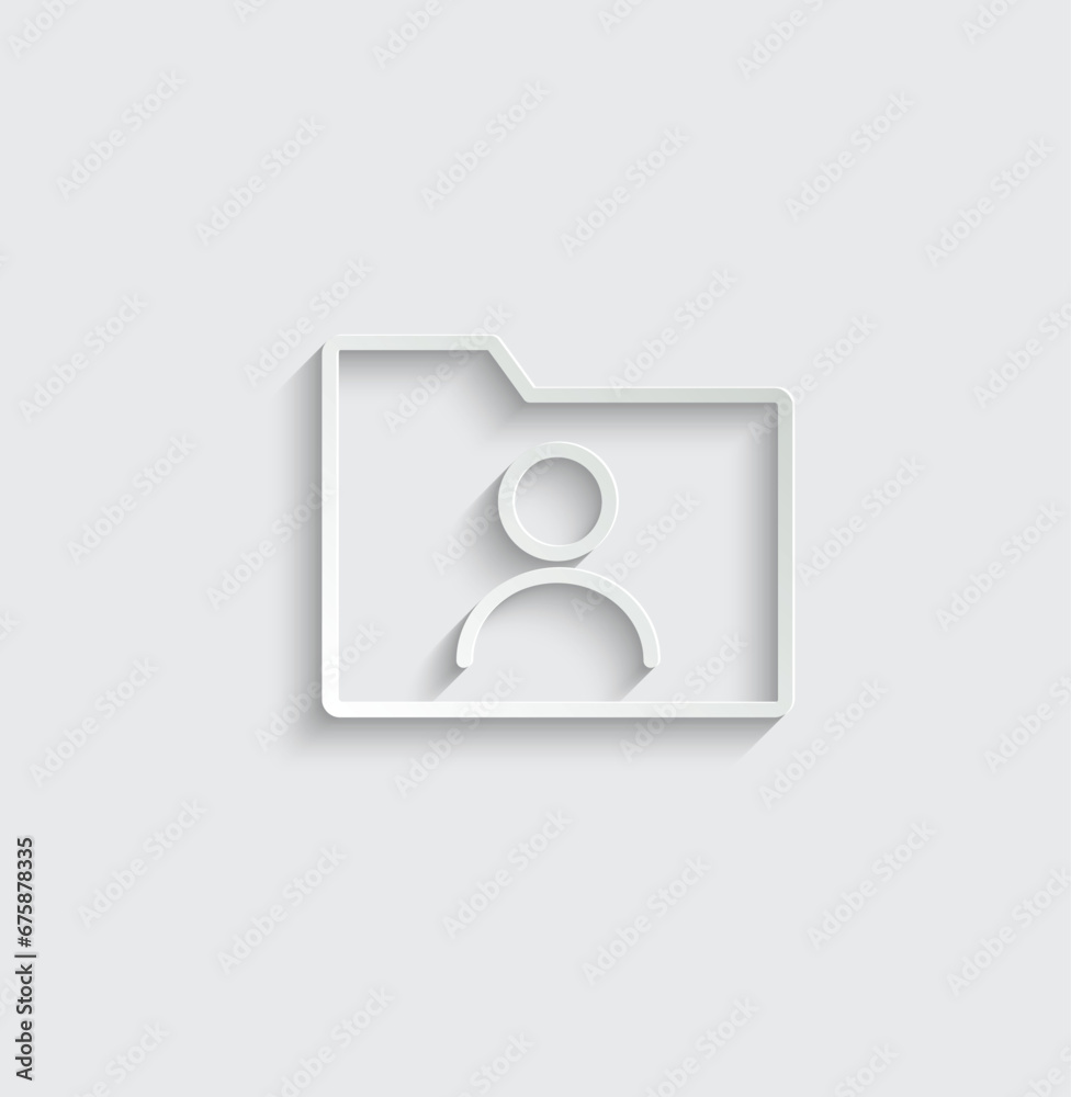 folder icon vector personal folder icon user documents Stock Vector ...