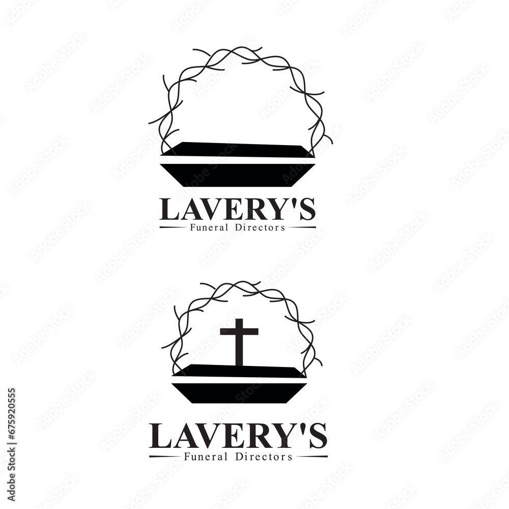 Funeral Directors Logos For Cremation and Burial Stock Vector | Adobe Stock