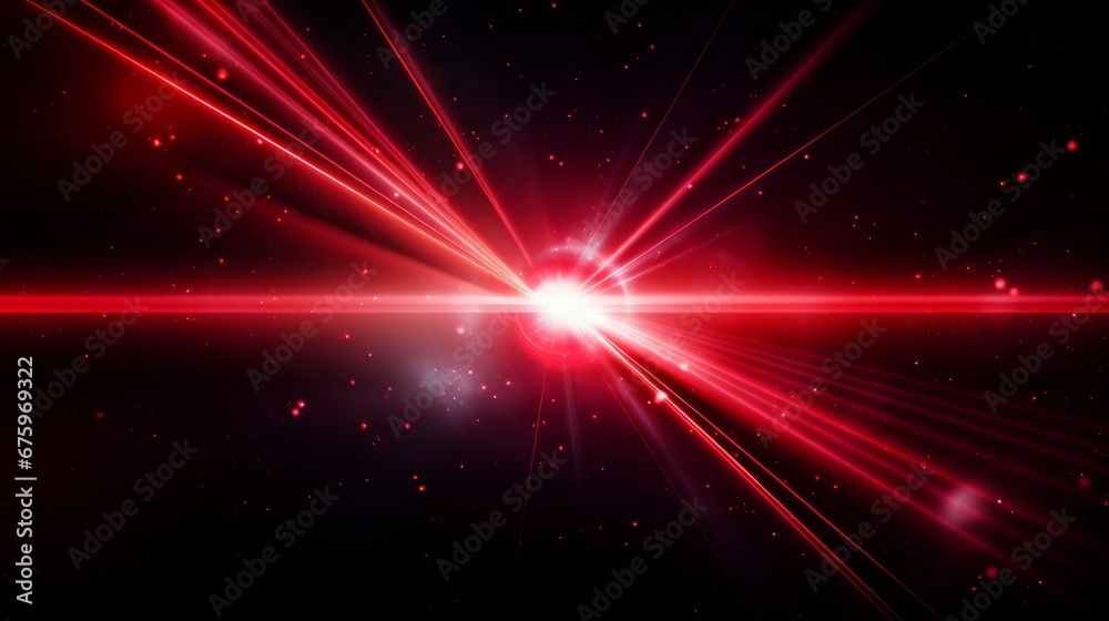 Experience the intensity of a red laser strike in this vector image ...