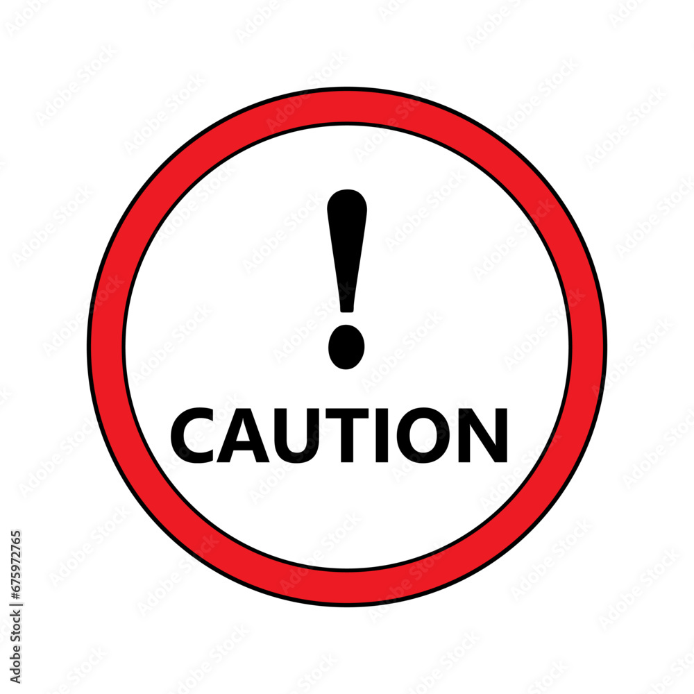 Caution signs. Symbols danger and warning signs. warning attention ...