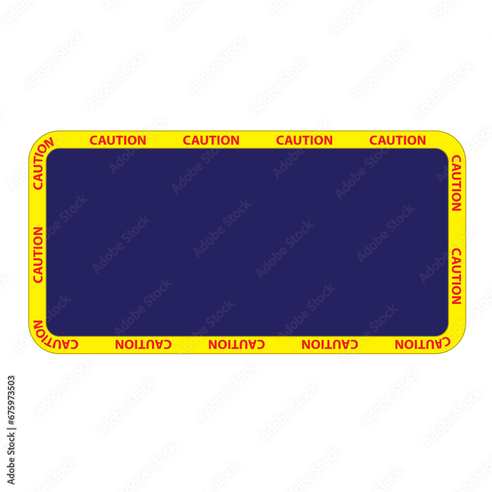 Caution empty signs. Symbols of danger and warning signs. warning ...