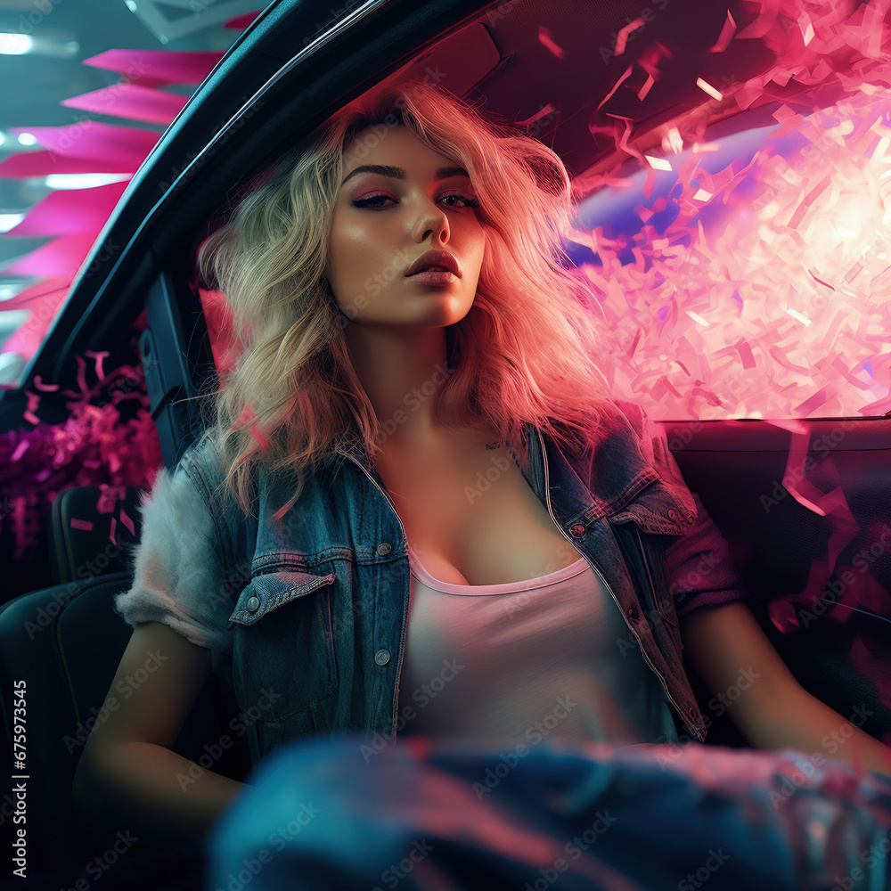 Sensual Euphoria: A Colorful and Mesmerizing Attractive Women on MDMA, Cannabis, Drugs, Perfect ...