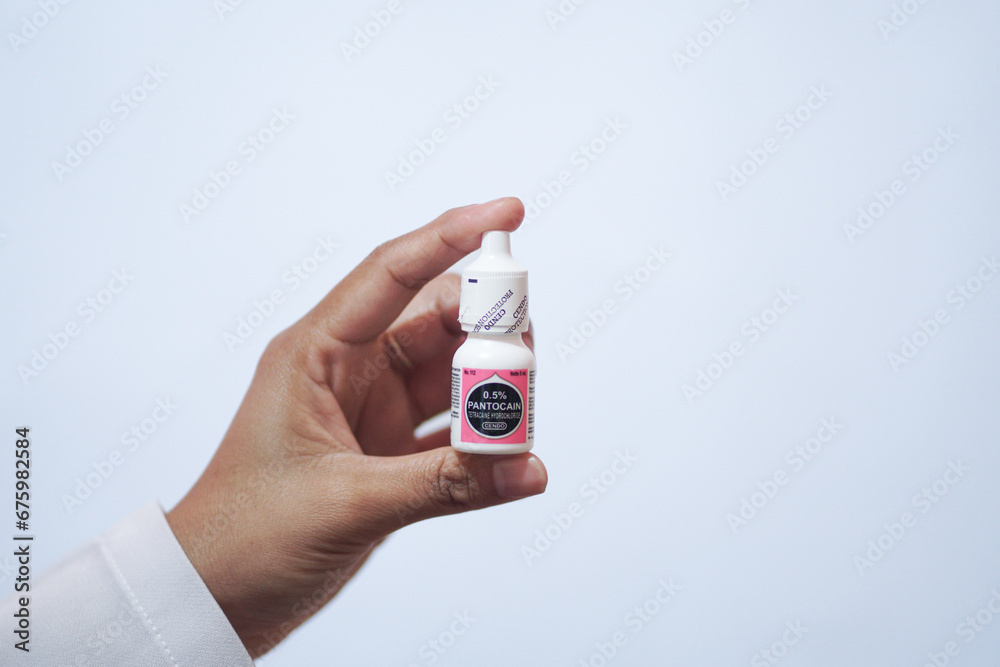 Balikpapan, 1 October 23. Pantocain is an eye drop used for local ...