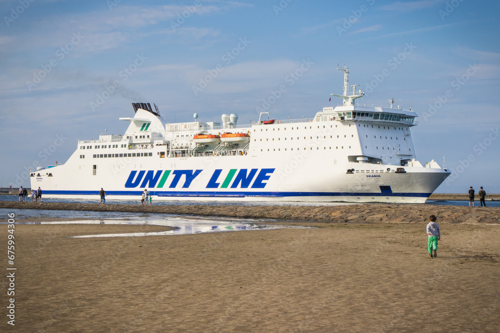 Swinoujscie, West Pomeranian - Poland - June 09, 2022: Skania ferry ...