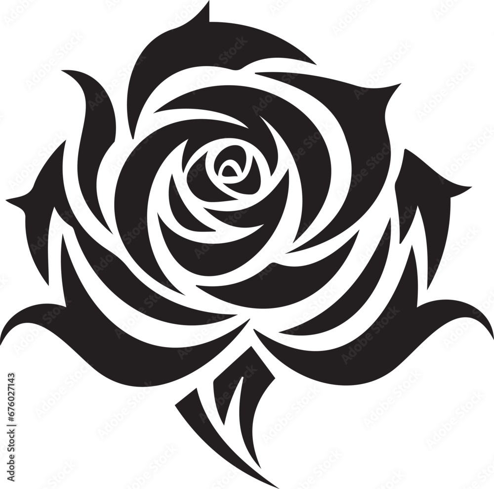 black rose silhouette vector,eps,print ready,for cricut,clip art Stock ...