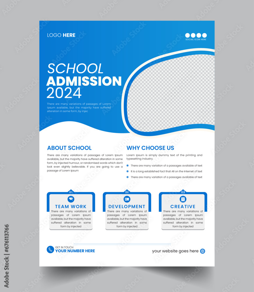 Free vector back to school vertical flyer template , education,course ...
