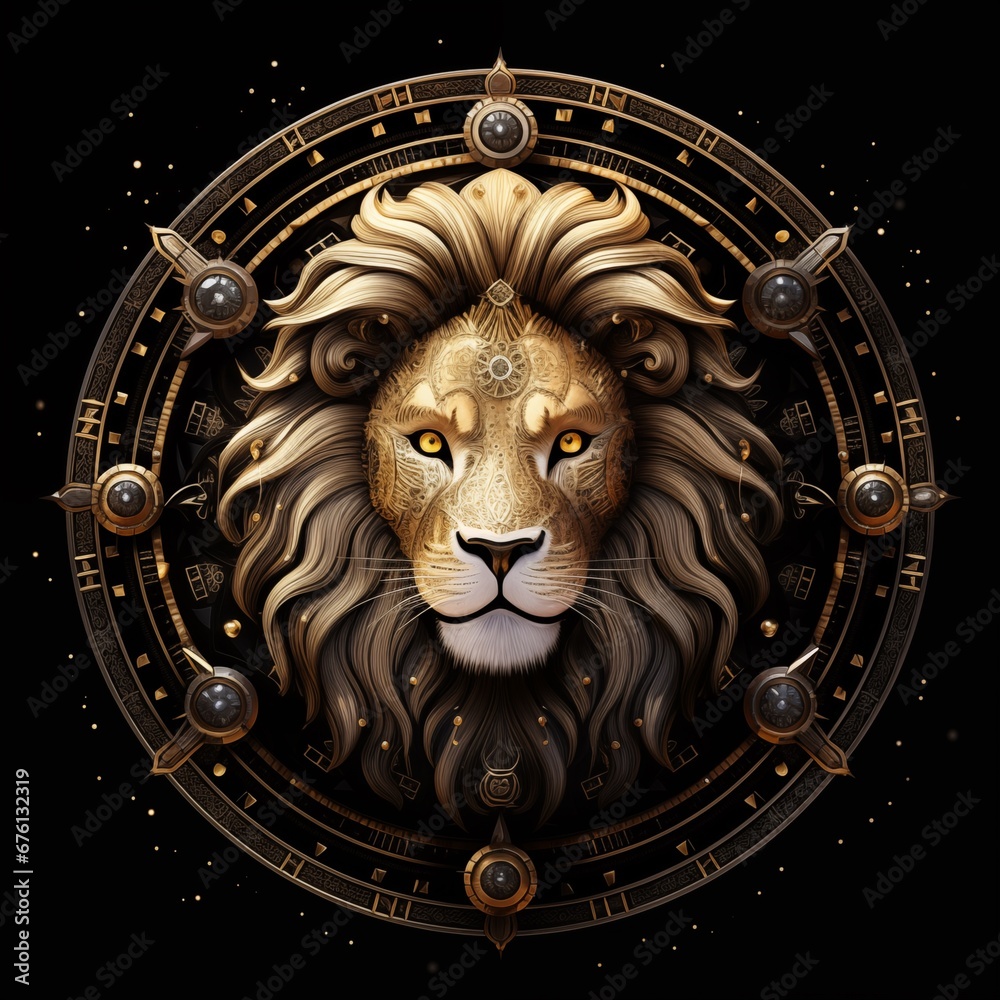 zodiac sign Leo. astrology Stock Illustration | Adobe Stock
