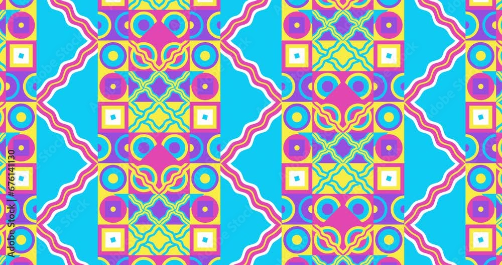 Geometric loop abstract background. Modern Animated Geometric pattern ...