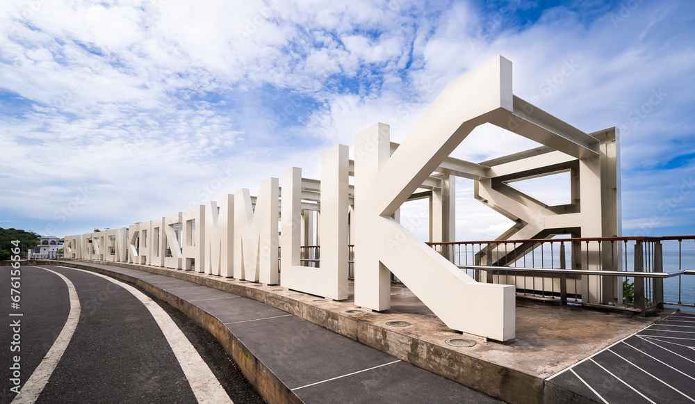 Bangsaen, Chonburi - October 25, 2023: Panorama Khao Sam Muk Viewpoint ...