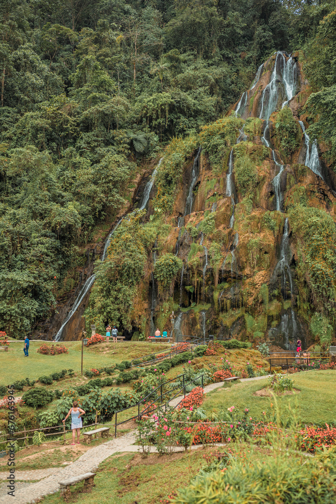 Vista aérea de Santa Rosa de Cabal, Risaralda, municipio de Colombia ...