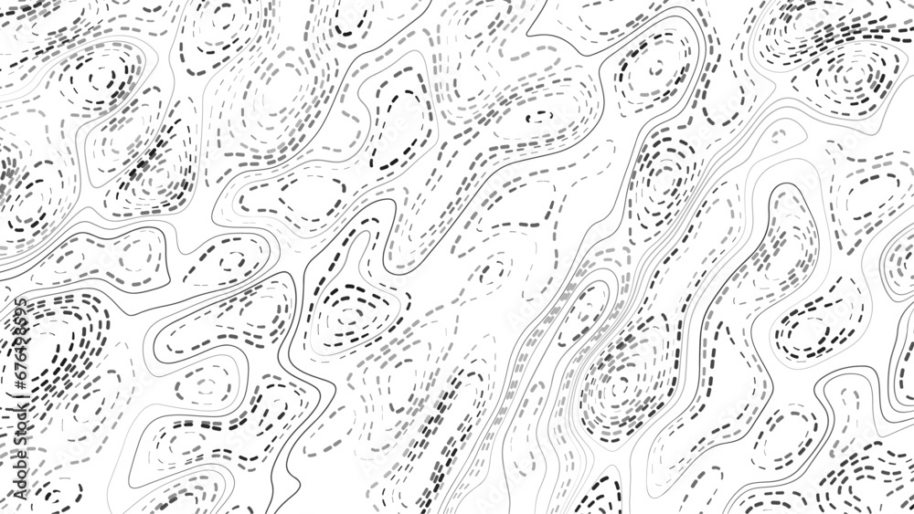pattern of contour line form topographic map show that the elevation of ...