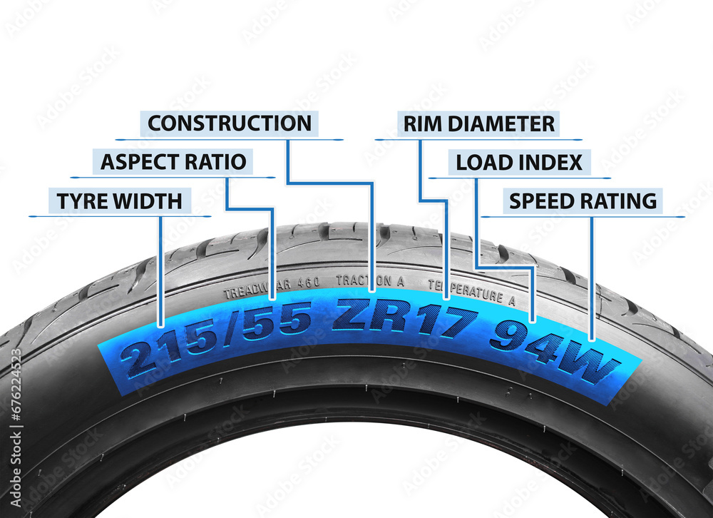 Meaning of the numbers and characters on automotive tyre sidewalls ...