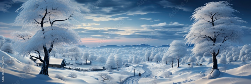 Beautiful Alpine Panoramic View Snow Capped , Background Image For ...