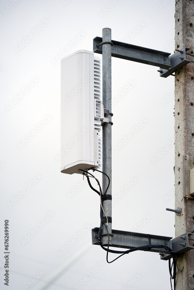 Small Cell 3G, 4G, 5G System. Macro Base Station or Base Transceiver ...