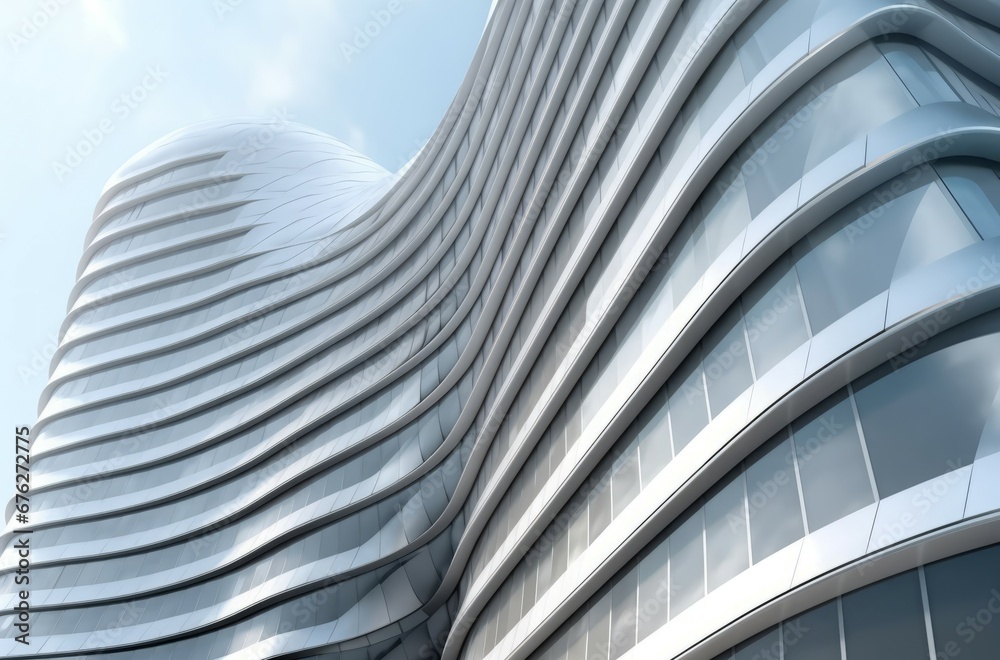 Abstract modern urban architecture. City scraper construction building ...