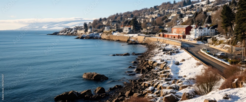 Winter Landscape Northwestern Sutherland Scotland , Background Image ...