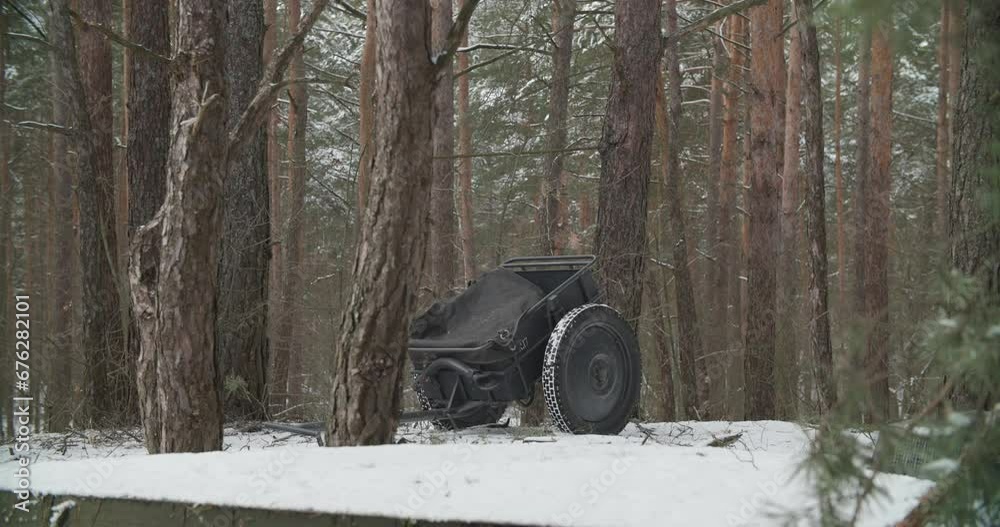Abandoned German Infantry Cart Or Handcart Infanteriekarren If8 Of ...