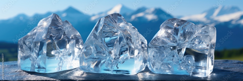 Glacier Ice Podium Mockup Display Presentation , Background Image For ...