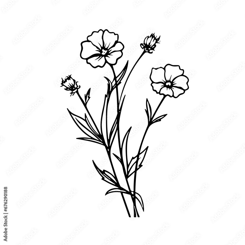 line drawing, line art png, line art prints, spring clipart, line art ...