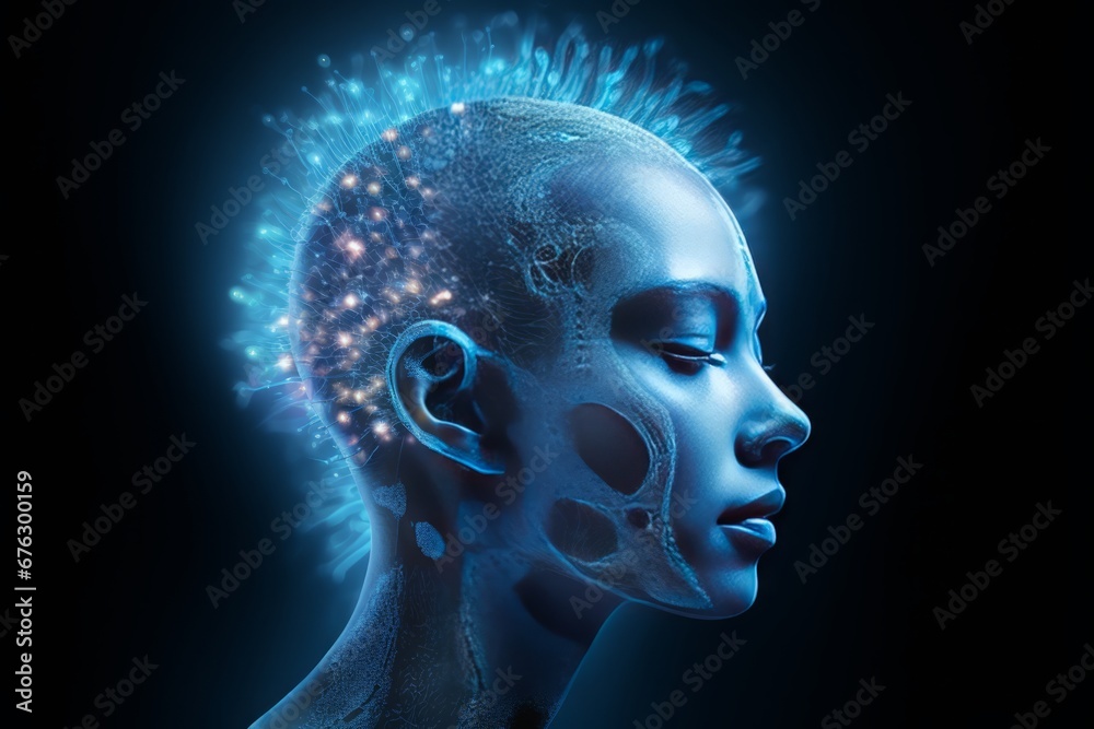 Unveiling the Inner Spark: A Detailed Portrait Exploring the Fusion of ...