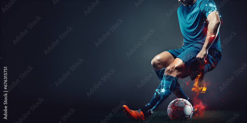 broken leg in football x-ray Stock Photo | Adobe Stock
