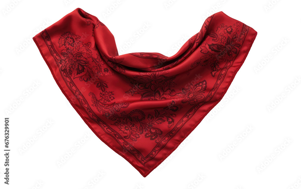 Attractive Red Bandana Isolated on Transparent Background PNG. Stock ...