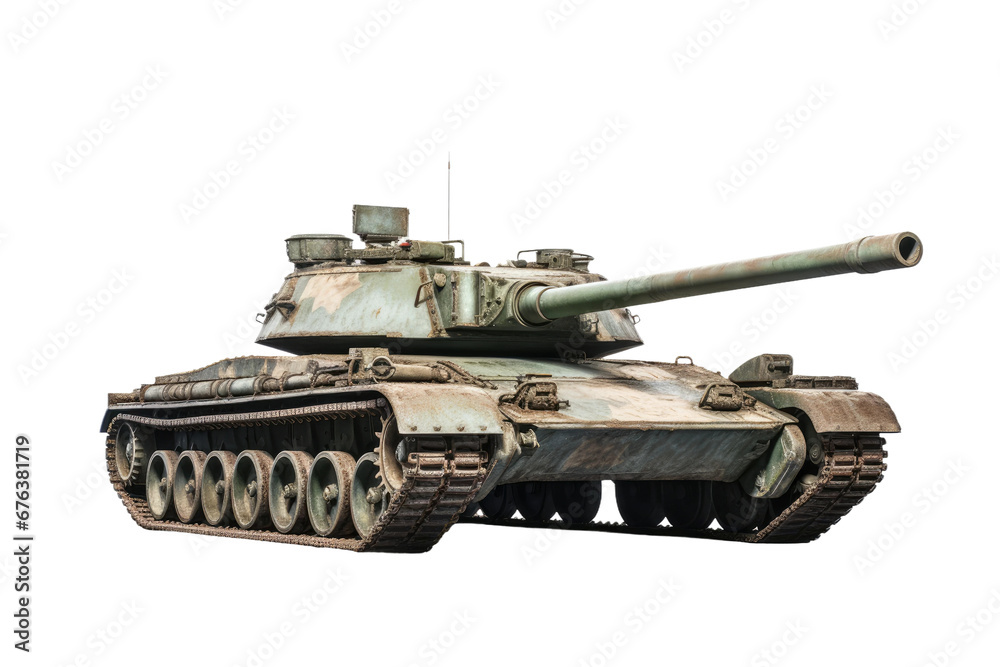 Realistic Tank Portrait on Transparent Background, PNG, Generative Ai ...