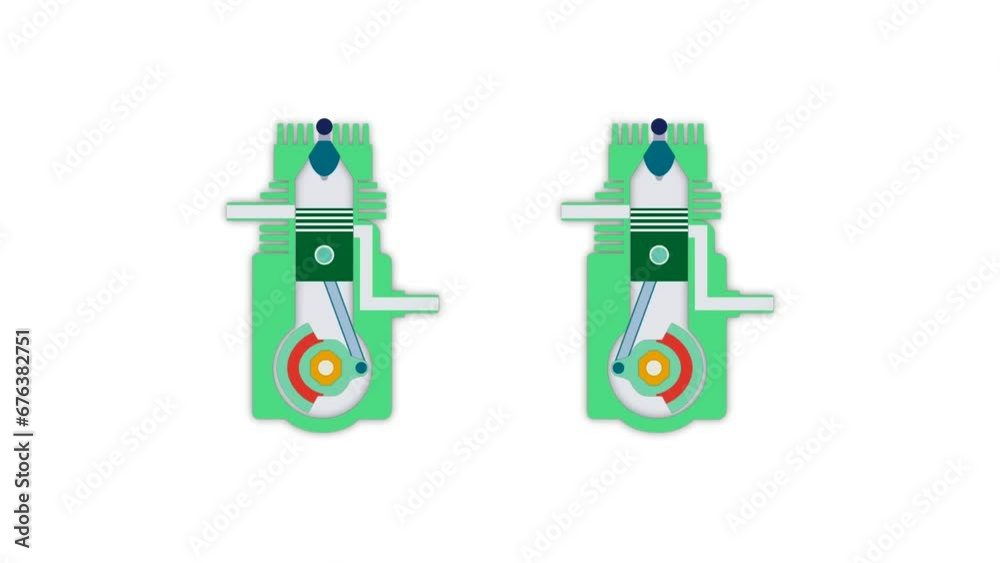 two stroke cycle internal combustion engine, Two-stroke engine ...