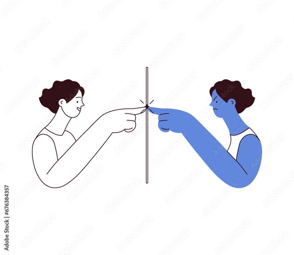 Imposter syndrome. Mental psychological disorder. Doubt, low self ...