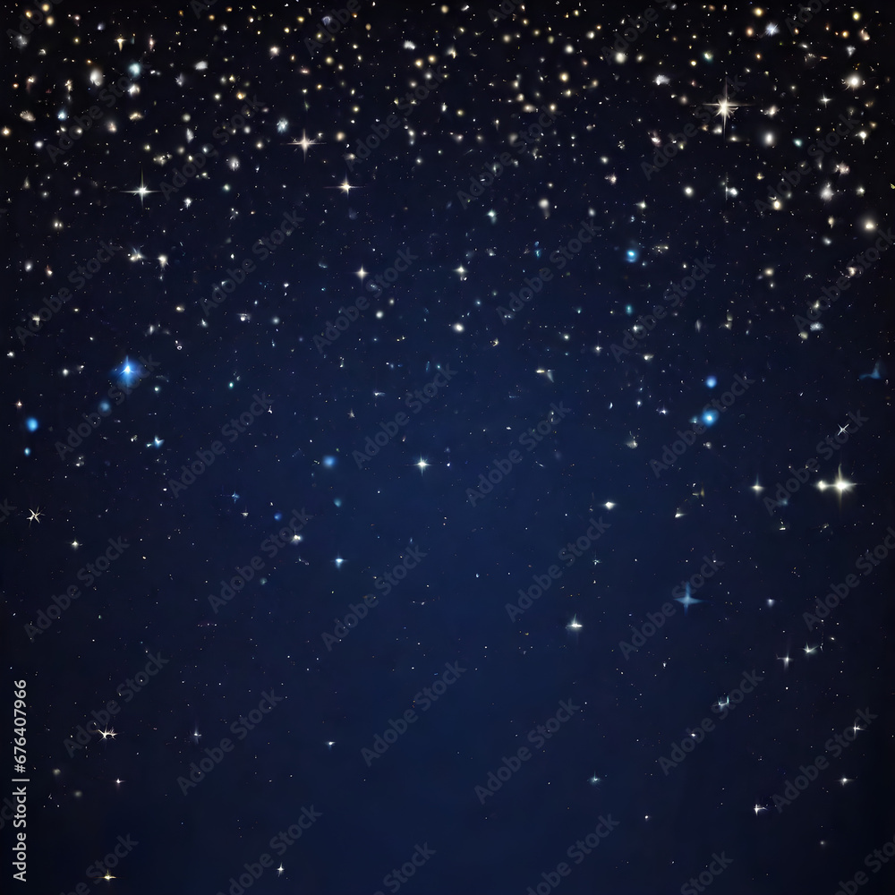 sky stars starry night dark blue background with starlight sparkles ...