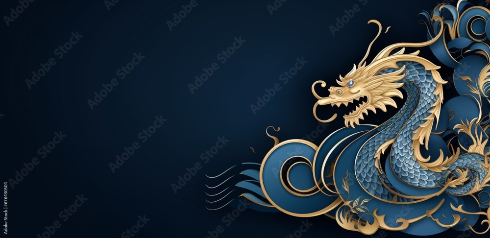 Happy New Year, 2024, Blue Dragon, Zodiac sign year of the Blue Dragon ...