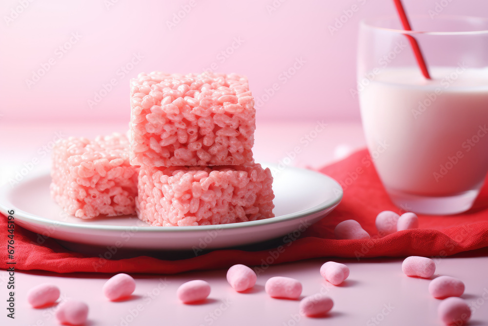 Cute valentines day rice krispy treat cookies. Delicious sweet rice ...
