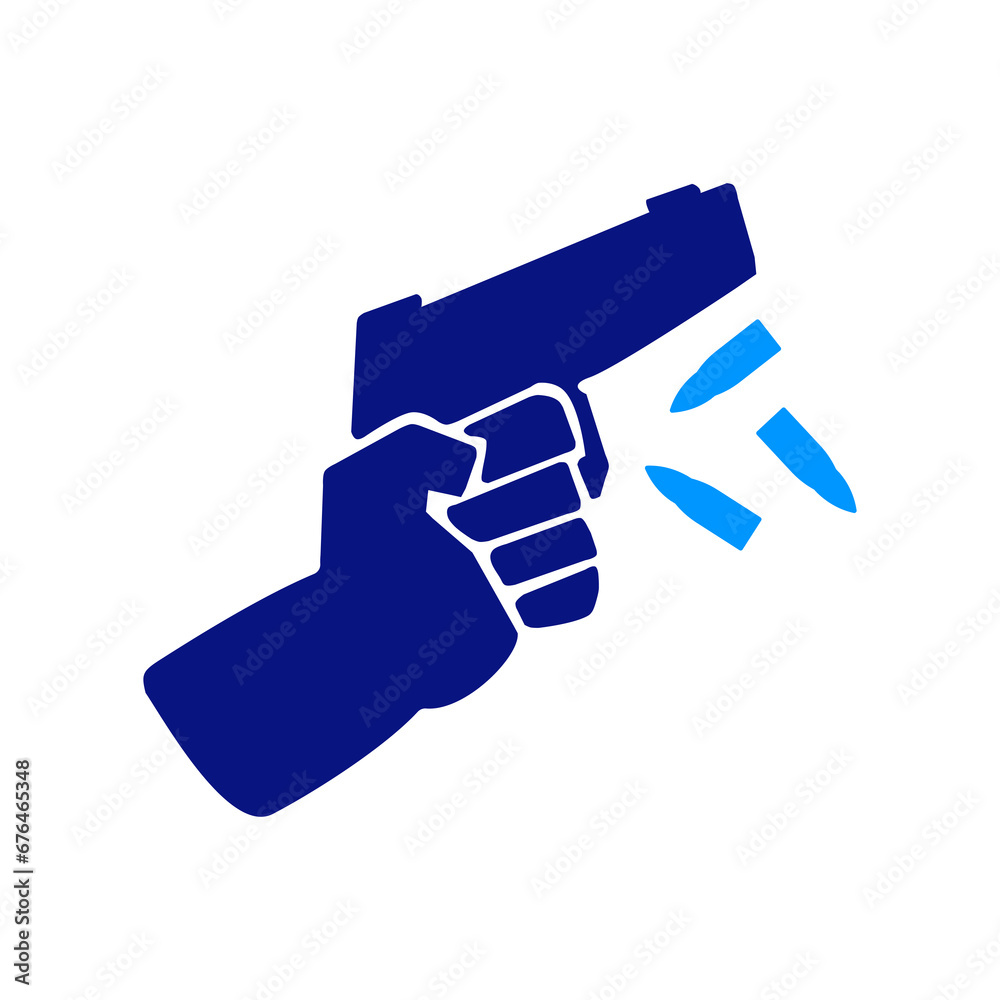 Vetor de Finger Fire Gun, Safety is a #1 priority, Shooter, Active ...