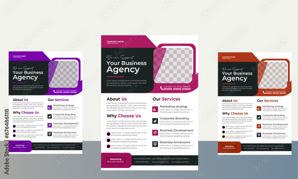 Vetor de Digital Business Creative Email Signature simple modern ...