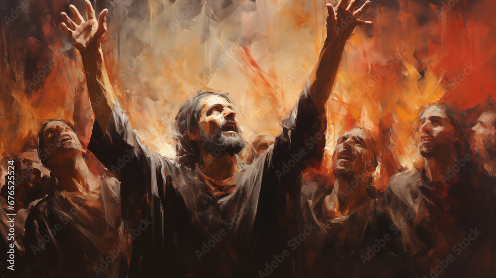 Passion of Christ Artwork: An emotionally charged artwork depicting the ...