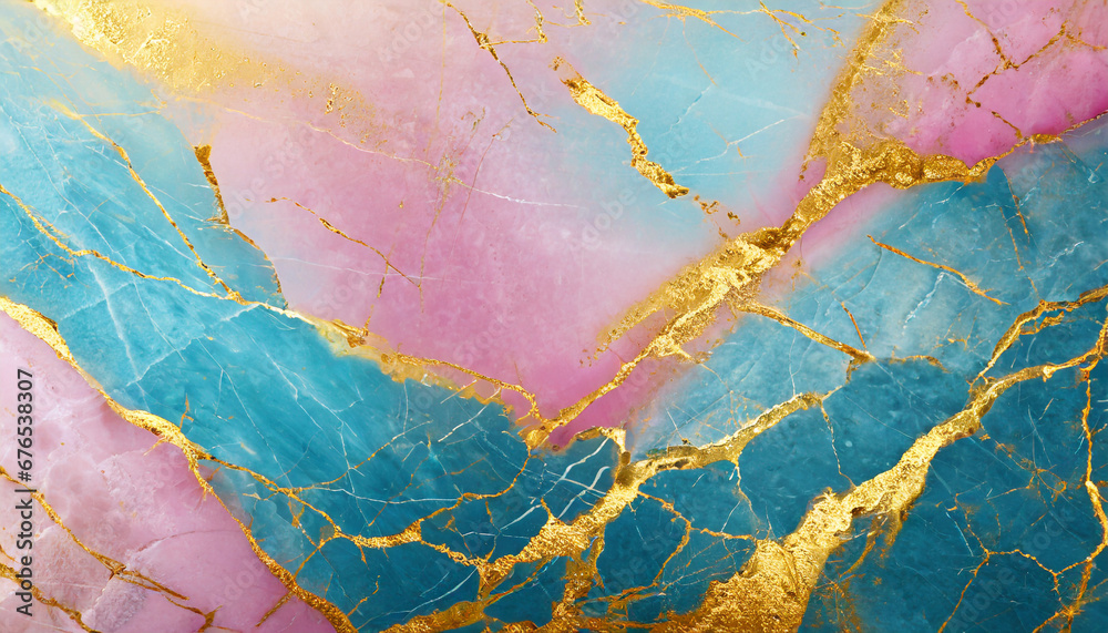 marble gold blue and pink texture backdrop or luxury background ...