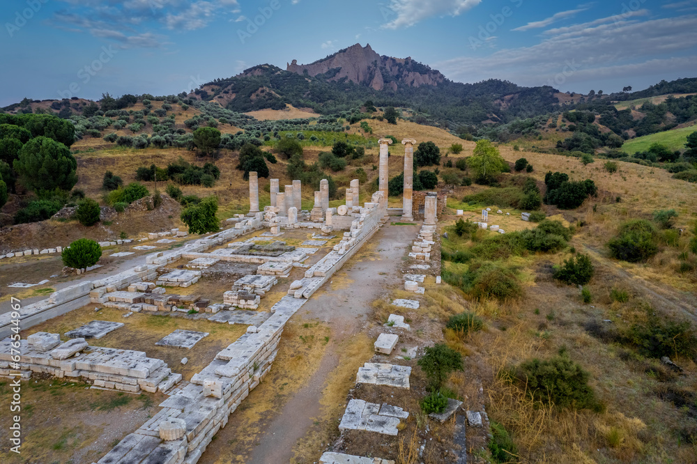 The Temple of Artemis at Sardis, the fourth largest temple of the Ionic ...