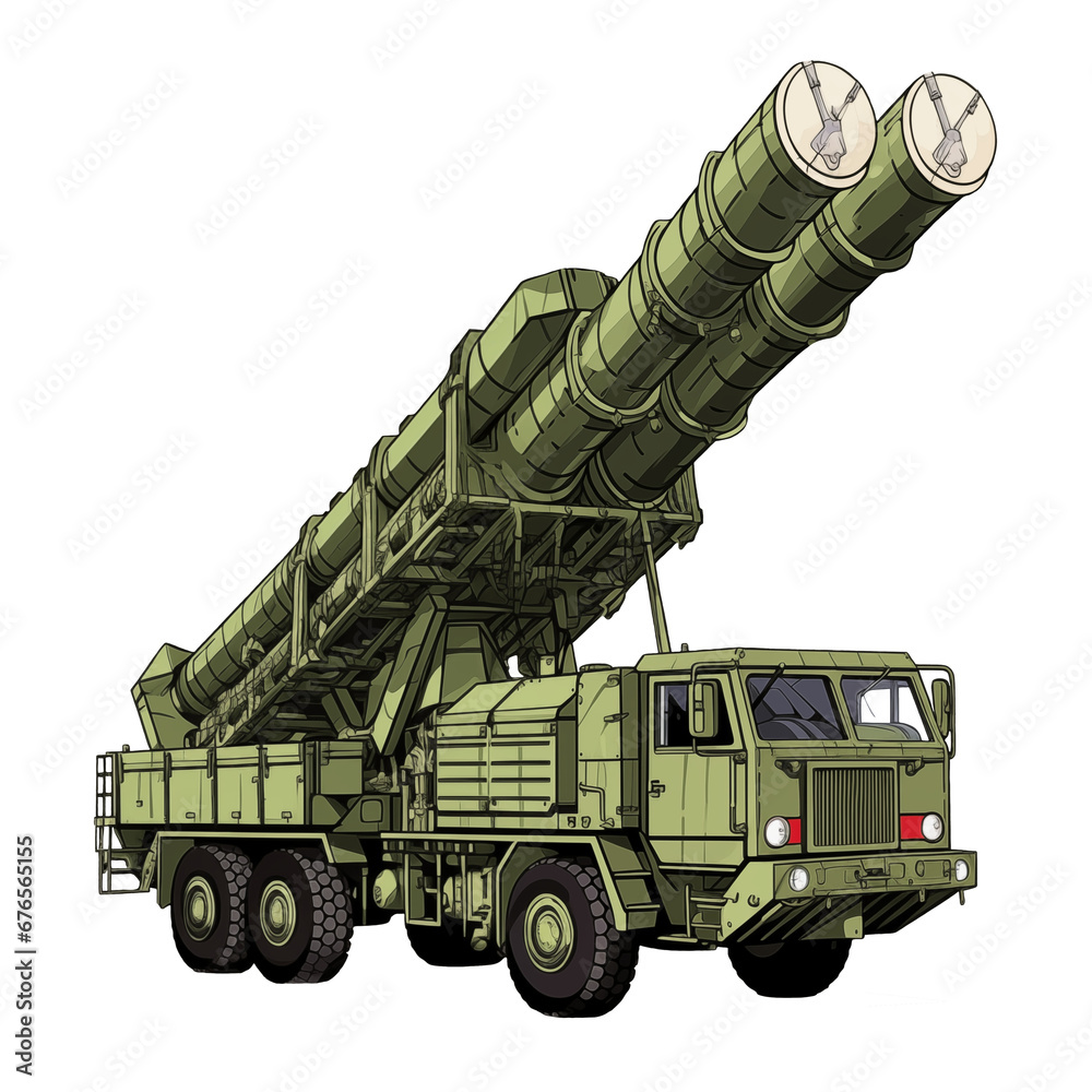Self-propelled Anti - aircraft air defense system. Land military ...