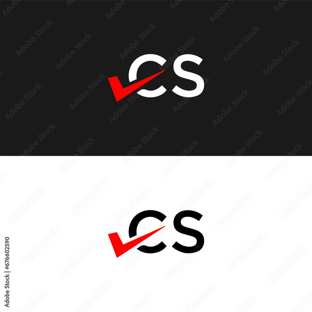 CS logo. C S design. White CS letter. CS, C S letter logo design ...