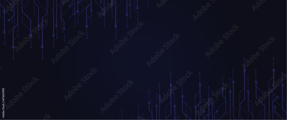 electronic or electric line path circuit frame with gradient ...